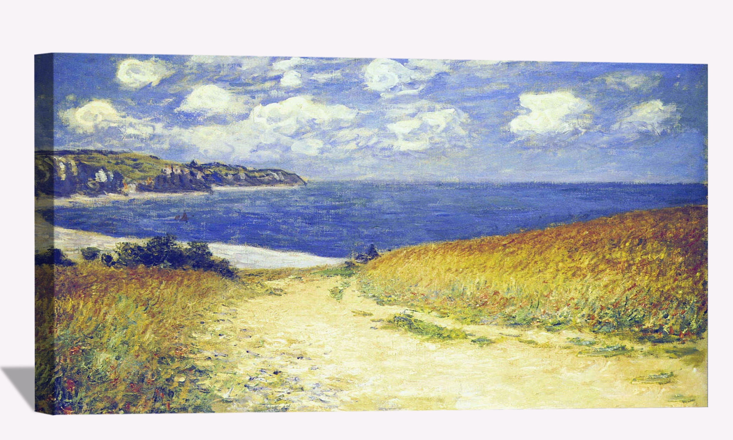 Claude Monet Canvas Wall Art Monet Alley Near Pourville Framed Painting ...