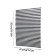 No Drill Temporary Blinds, Cut to Size Pleated Paper Shades, Strong ...