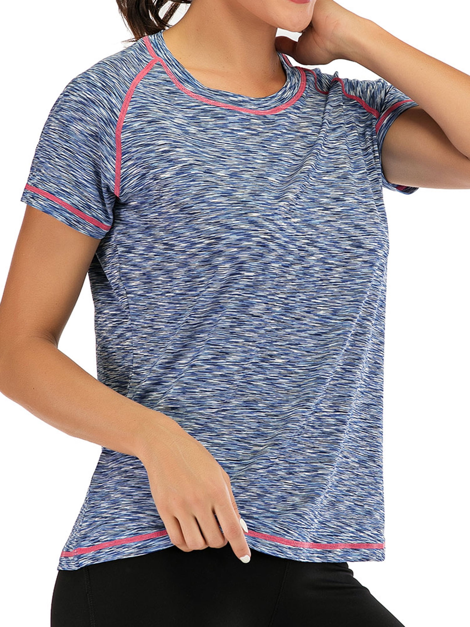FOCUSSEXY Women's Sports T-Shirt Activewear Sports Top Moisture Wicking ...