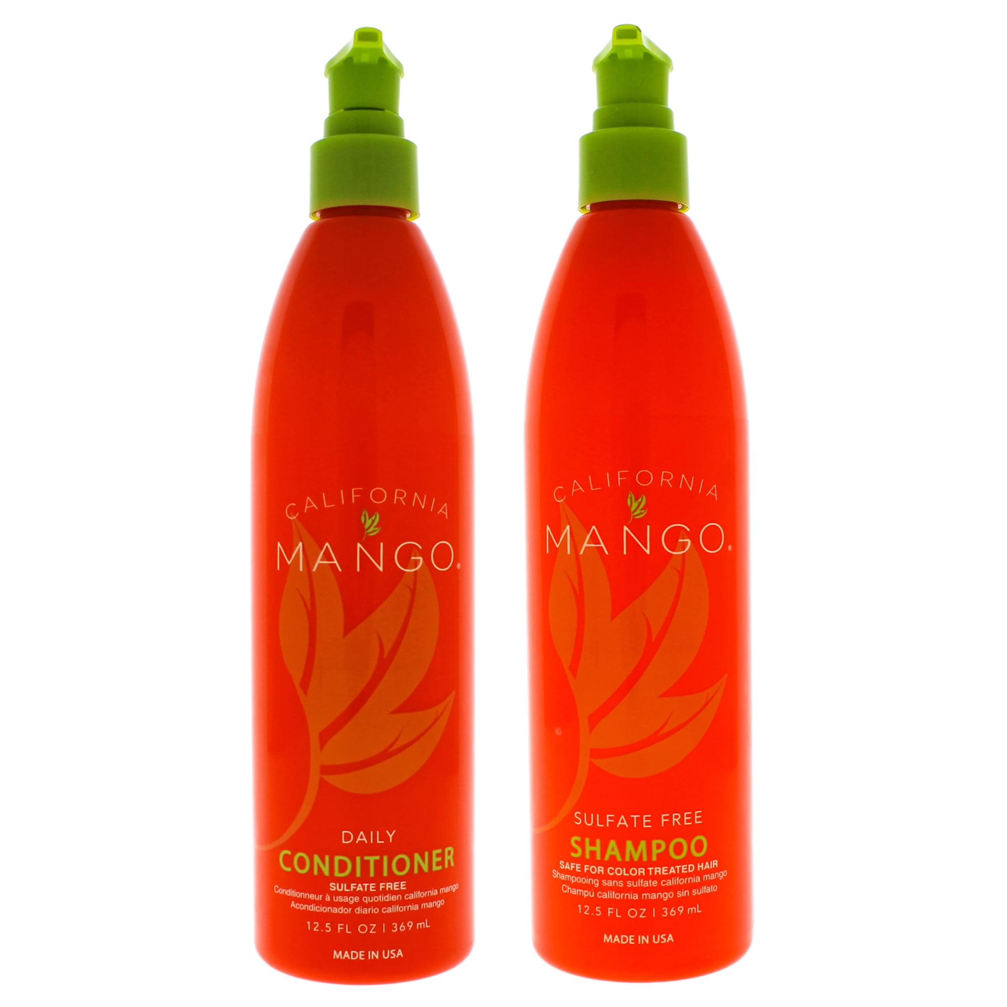 California Mango Sulfate Free Shampoo and Daily Conditioner 2 Pc Kit ...