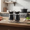2pcs Salt and Pepper Shaker Set with Holder for Table or Kitchen ...