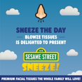 Blowze Tissues SESAME STREET SNEEZE 4-Pack Facial Tissues for Kids ...