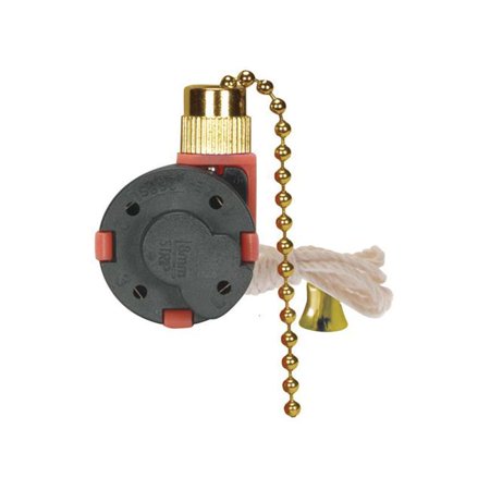 80-1994 3 Speed Ceiling Fan Switch with Cotton String, Brass | Walmart ...