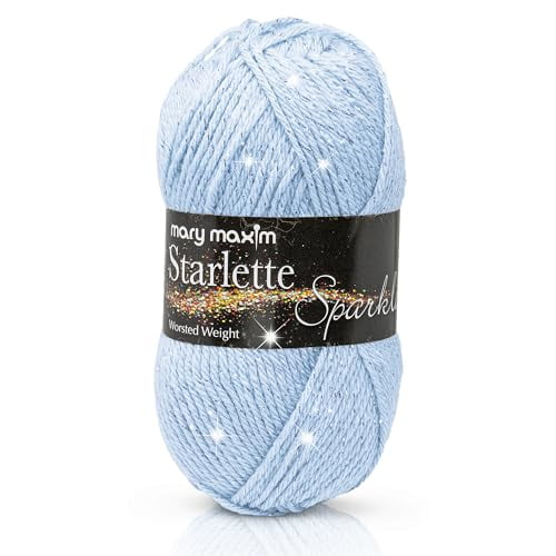 Mary Maxim Starlette Sparkle - Medium Worsted Weight Yarn Mary Maxim Starlette Sparkle - Medium Worsted Weight Yarn