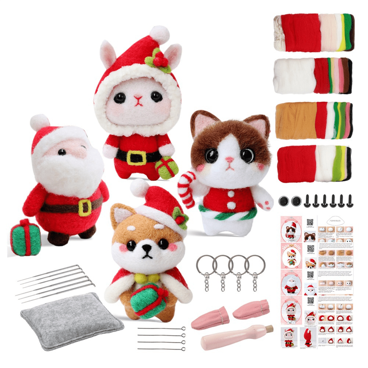 Click here for Unbranded Christmas Dolls Needle Felting Kits For... prices