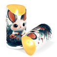 2PCS Small Flameless Candles Lamp Flameless Candles Slanted Candle Lamp ...