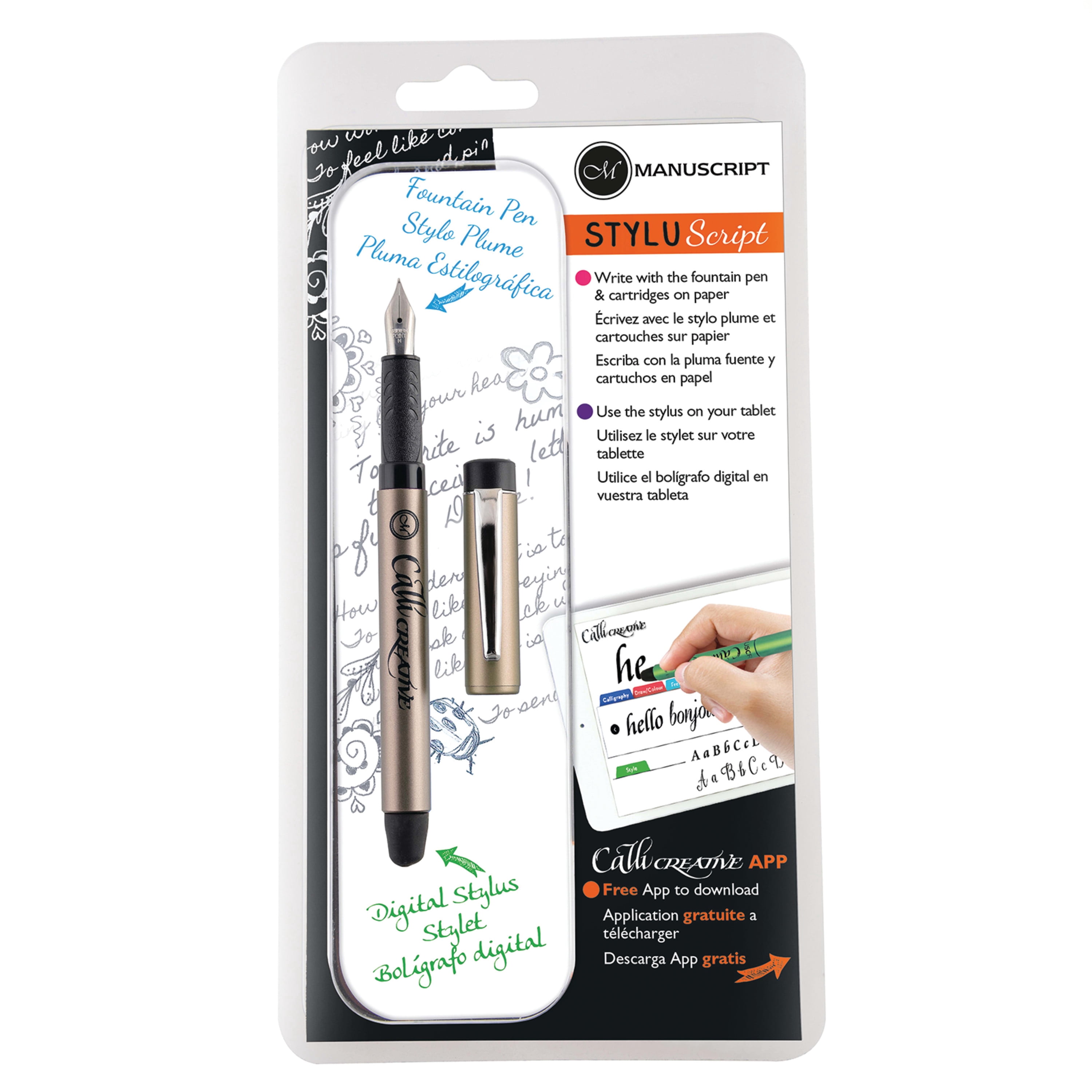 Manuscript CalliCreative StyluScript Pen, Bronze Barrel - Walmart.com