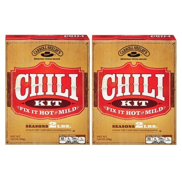Carroll Shelby's Texas Chili Seasoning Kit 3.65 oz (Pack of 84 ...