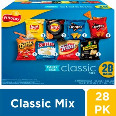 Sabritas Chile Limon Mix Shareable Medley Snack Variety Pack (30 Count ...