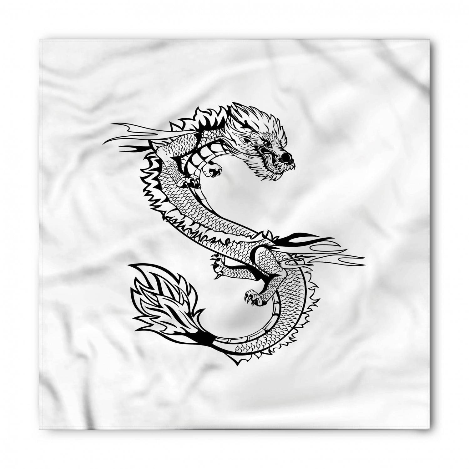 Japanese Dragon Bandana, Esoteric, Unisex Head and Neck Tie, by ...