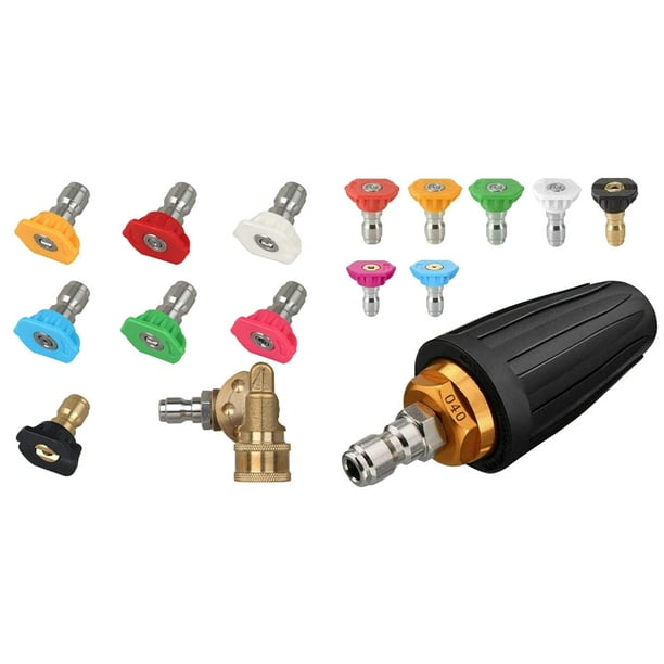 5 Rotation Angles, Soap and Rinse Jet Stream Tips Kit with Rotating ...