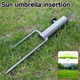 Agiufgs Parasol Ground Spike Iron 5.91 in, Dual-Prong Design for ...