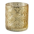 Efavormart 6 Pack Antique Gold Mercury Glass Candle Holders Votive