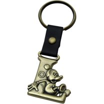 Mickey Mouse Letter N Brass Key Chain - Walmart.com