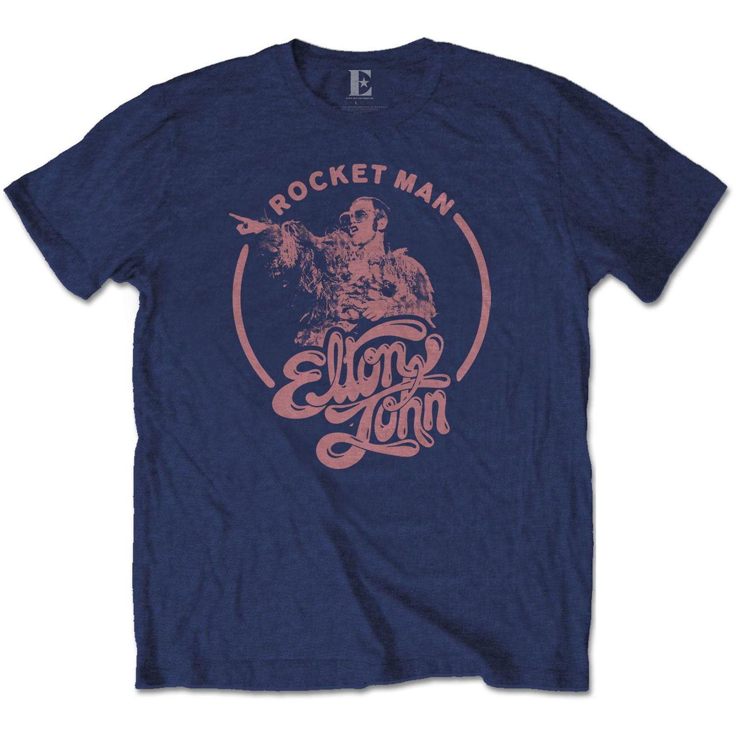 Click here for Elton John Adult Rocketman Circle T-Shirt M prices