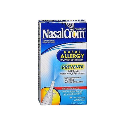 Nasalcrom Nasal Spray Allergy Symptom Controller, 200 Sprays, .88 Oz ...