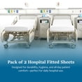 2 Pack Hospital Bed Fitted Sheets 36" x 80" x 14" Deep – 100% Egyptian ...