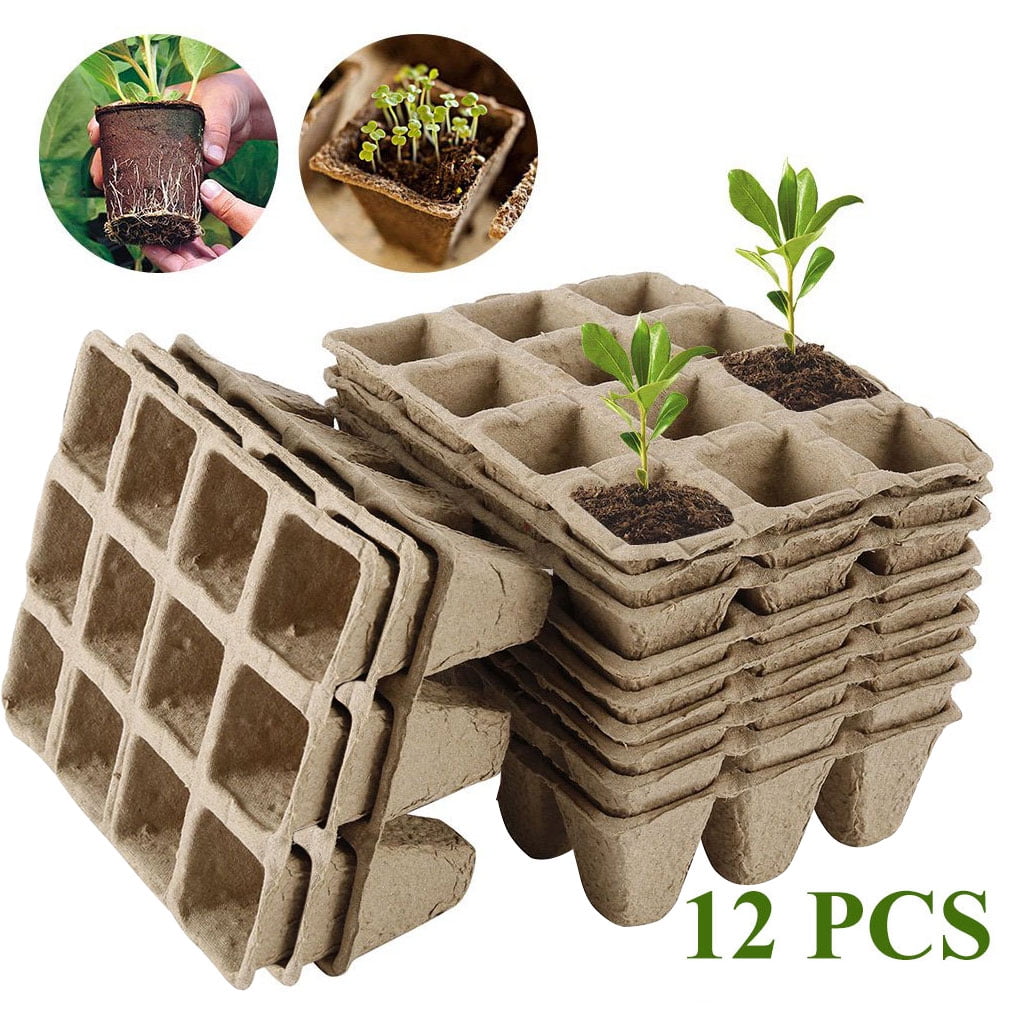 144 Peat Pots for Seedlings Starter Gardening Plant Pots Seed Starter ...
