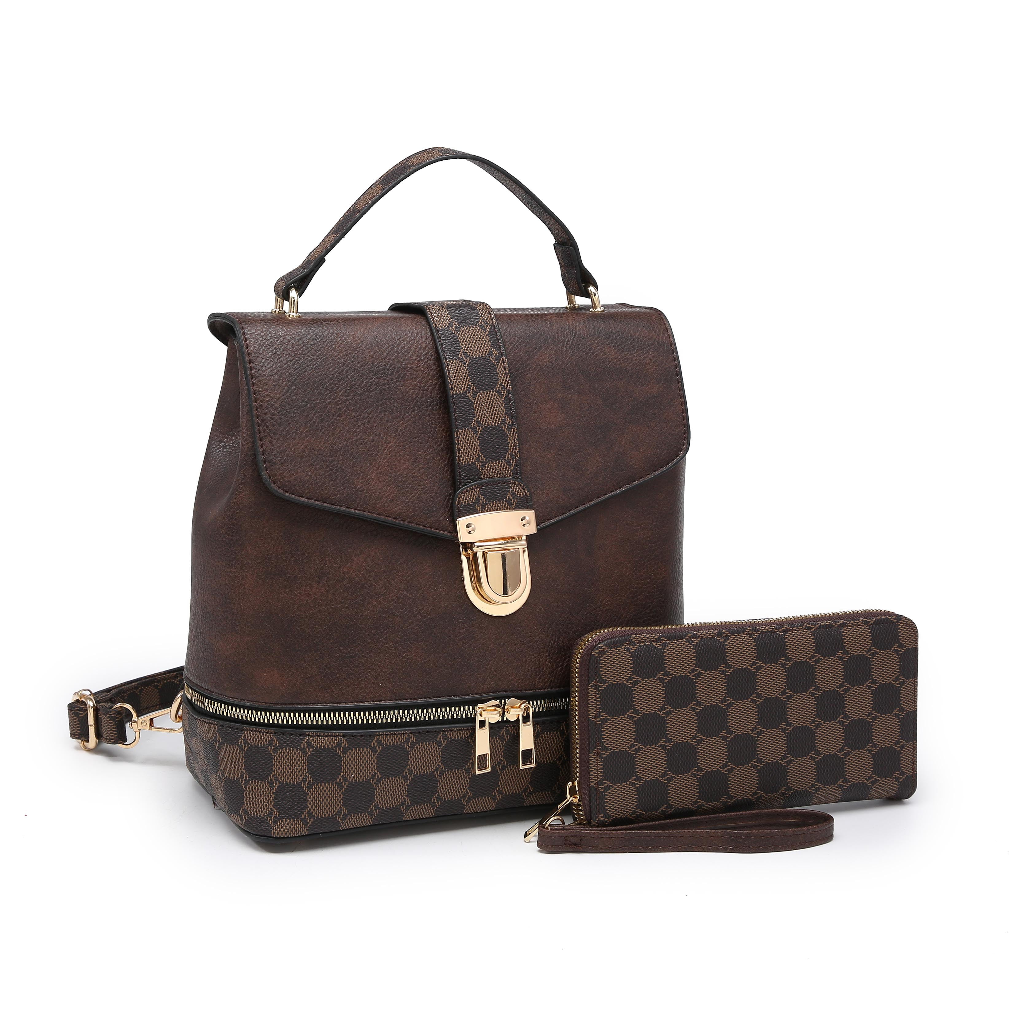 Tepilte Flap Backpack Purse for Women Leather Large Capacity Satchel ...