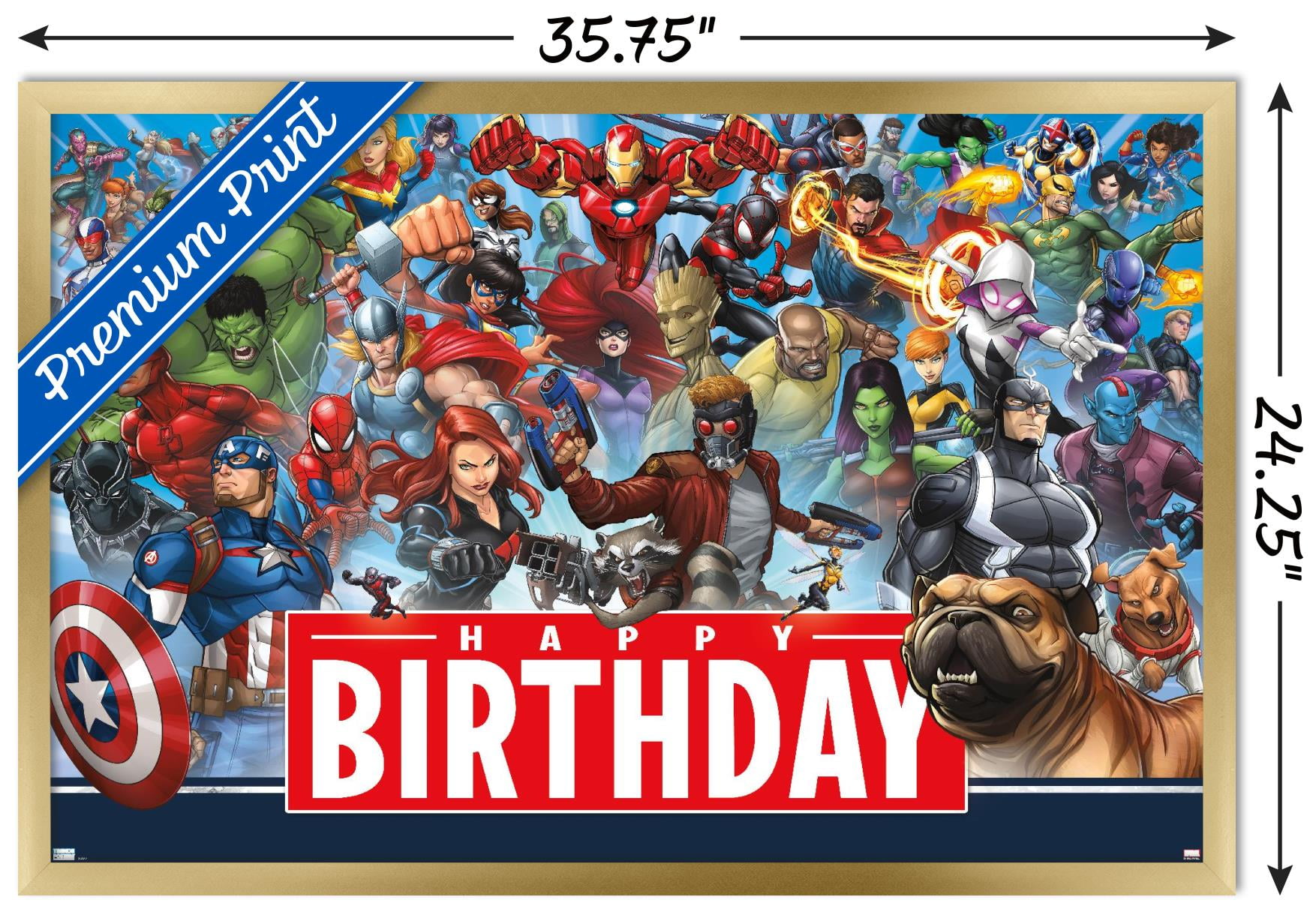 Avengers Happy Birthday Card
