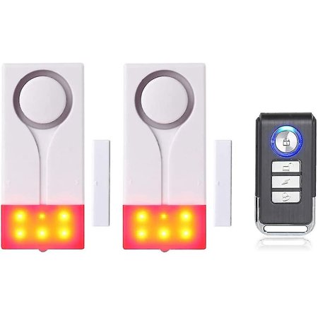 Door And Window Alarm - Wireless Burglar Alarm With Loud 105 Db Sound ...