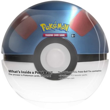 Pokemon 2021 Poke Ball Pokeball Tin Set [3 Booster Packs & Coin ...