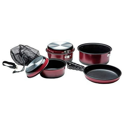 Texsport Kangaroo 7 pc Camping Cookware Outdoor Cook Set with Storage ...