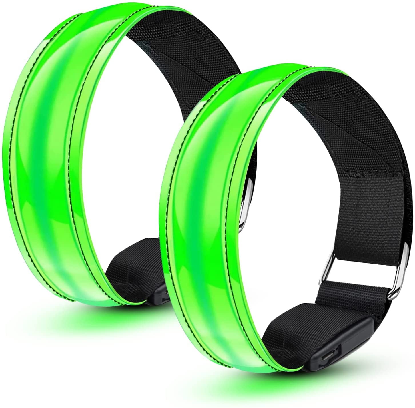 2PCS Rechargeable Walking Lights LED Armband, Rechargeable LED Walking ...