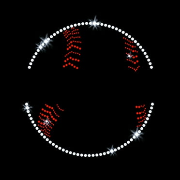 JCS Rhinestones Set of 3 Basketball Balls Iron-on Orange Rhinestone ...