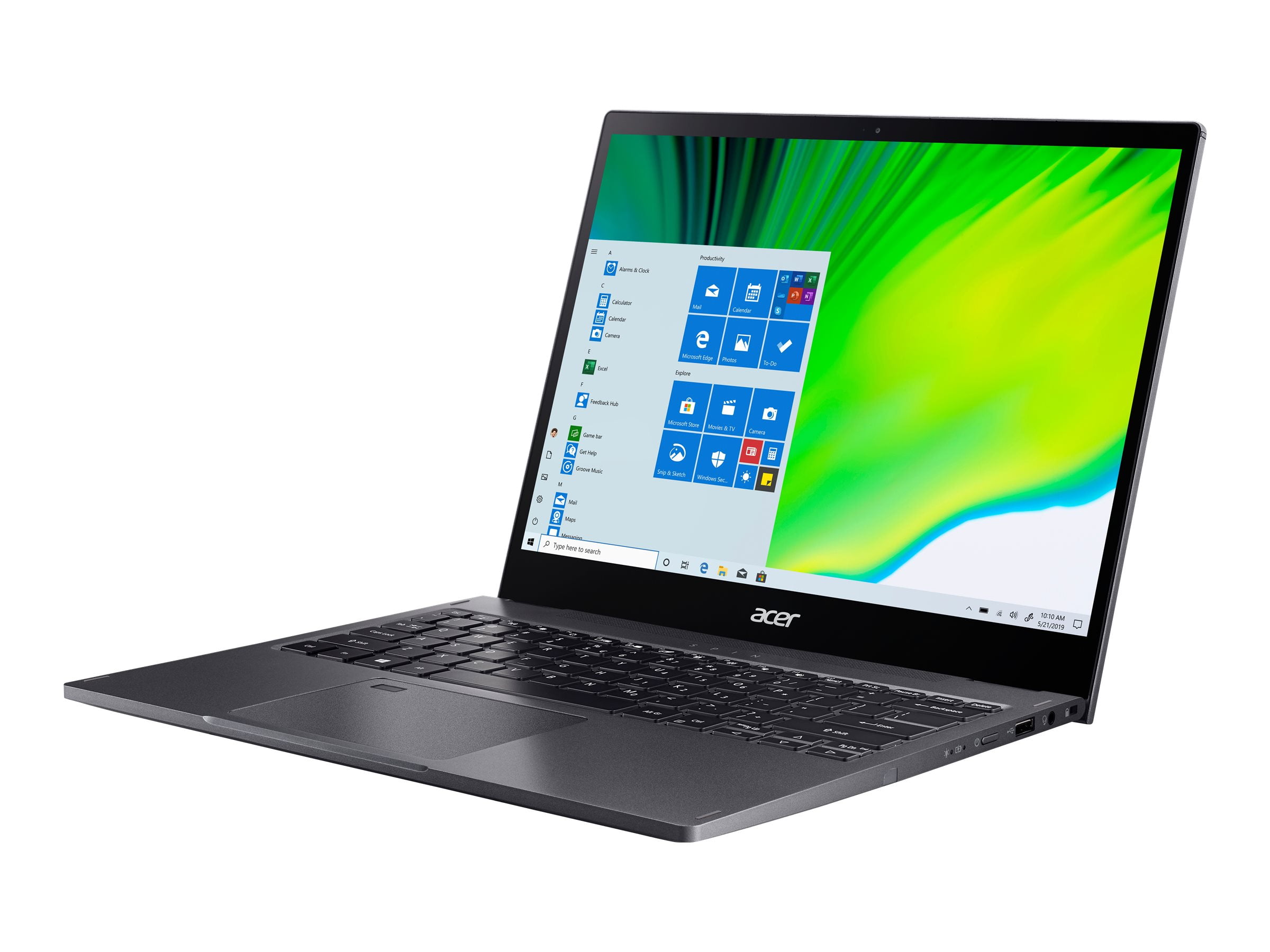 Acer Spin 5 Convertible Laptop, 13.5" 2K 2256 x 1504 IPS Touch, 10th ...