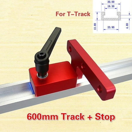 1set Miter Track Stop And Aluminium Alloy T-tracks Slot Miter Track Jig ...