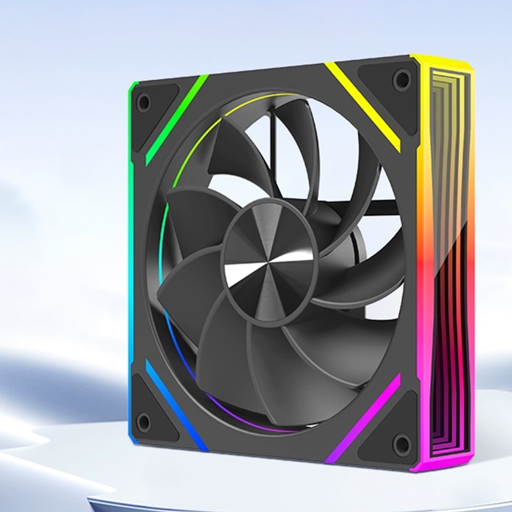 Peggybuy 120mm Daisy Chain Case Fan Low Noise PC Case Fan with 5V 3Pin ...