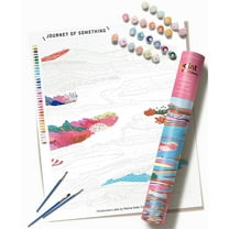 Journey of Something: Paint By Numbers - Pink Haze - DIY Adult Painting ...