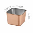 Dipping Bowls, 304 Stainless Steel Square Sauce Dish Condiment Cups for ...