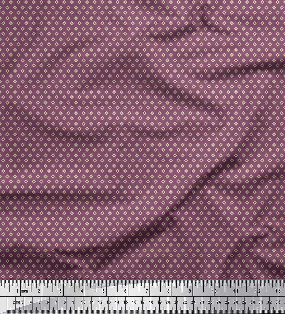 Soimoi Velvet Fabric Plus Sign Small Print Fabric by Yard 58 Inch Wide ...