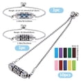 2Bags 2 Styles Stainless Steel Slider Bracelets Essential Oil Diffuser ...