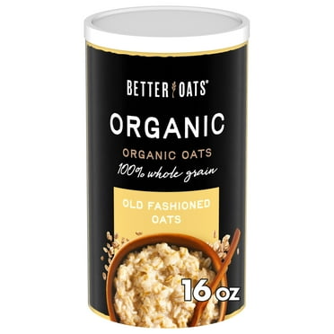 Great Value Organic Old Fashioned Oats, 18 oz Carton - Walmart.com