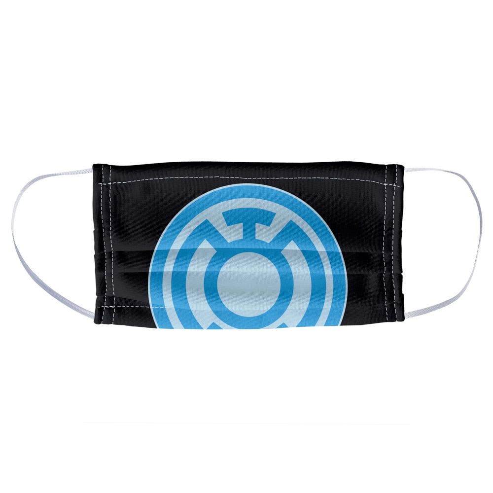 Green Lantern Blue Symbol 1-Ply Reusable Face Mask Covering, Unisex ...