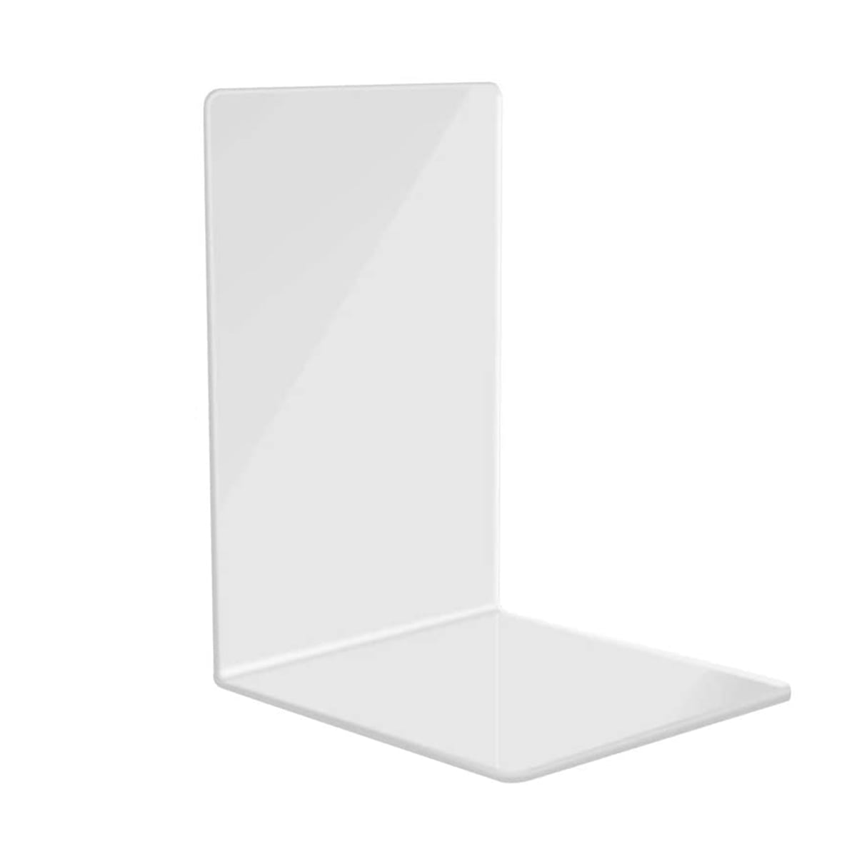 Acrylic Bookends, Clear Plastic Book Stopper Desktop Organizer with ...