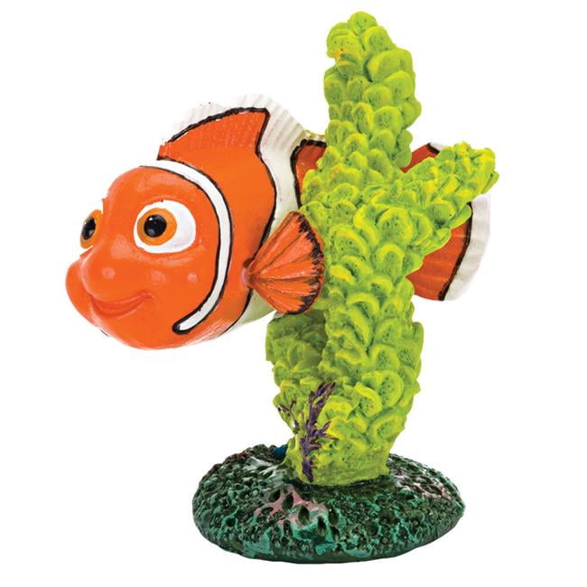 Penn-Plax FDR39 Finding Mini Dory Nemo Ornament with Coral, Green ...