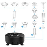 AISITIN 2.5W Fountain Pump with LED Lights - DIY Water Pump Kit ...