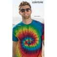 Colortone Tie Dye T-Shirts Rainbow Adult Sizes, Men 100% Cotton ...