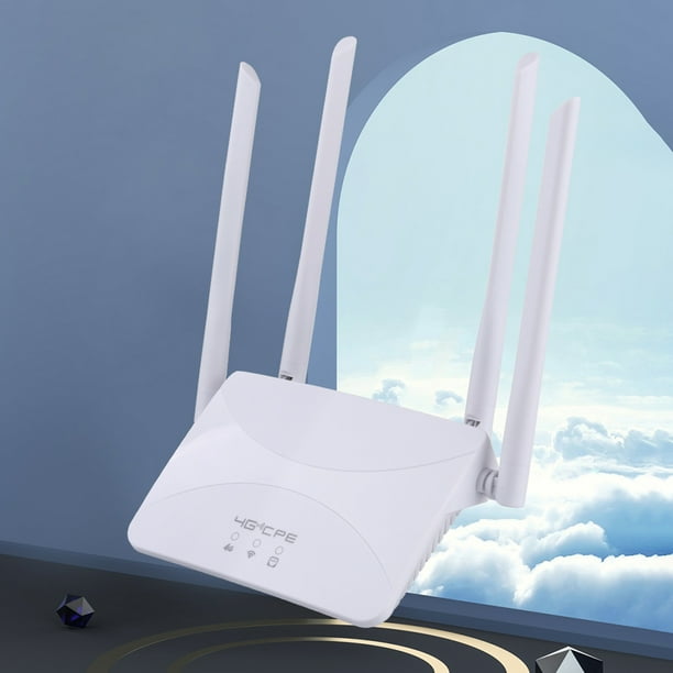 Enrutador inalámbrico 4G WiFi RJ45 USB LTE CPE con ranura para tarjeta ...