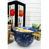 Ming Style Tombo Dragonfly Ramen Noodles 5"D Soup Rice Bowl With ...