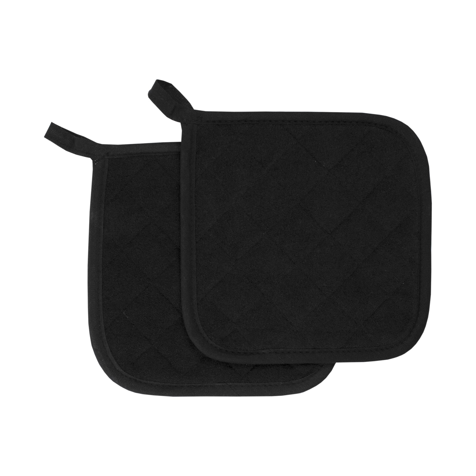 RITZ Chef's Line 8" Terry Pot Holder/Trivet, Black - Walmart.com