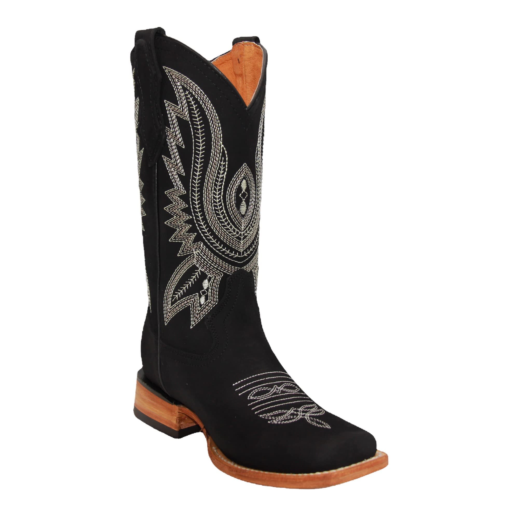 Women’s Western Embroidered Square Toe Cowgirl Cowboy Boot - Walmart.com