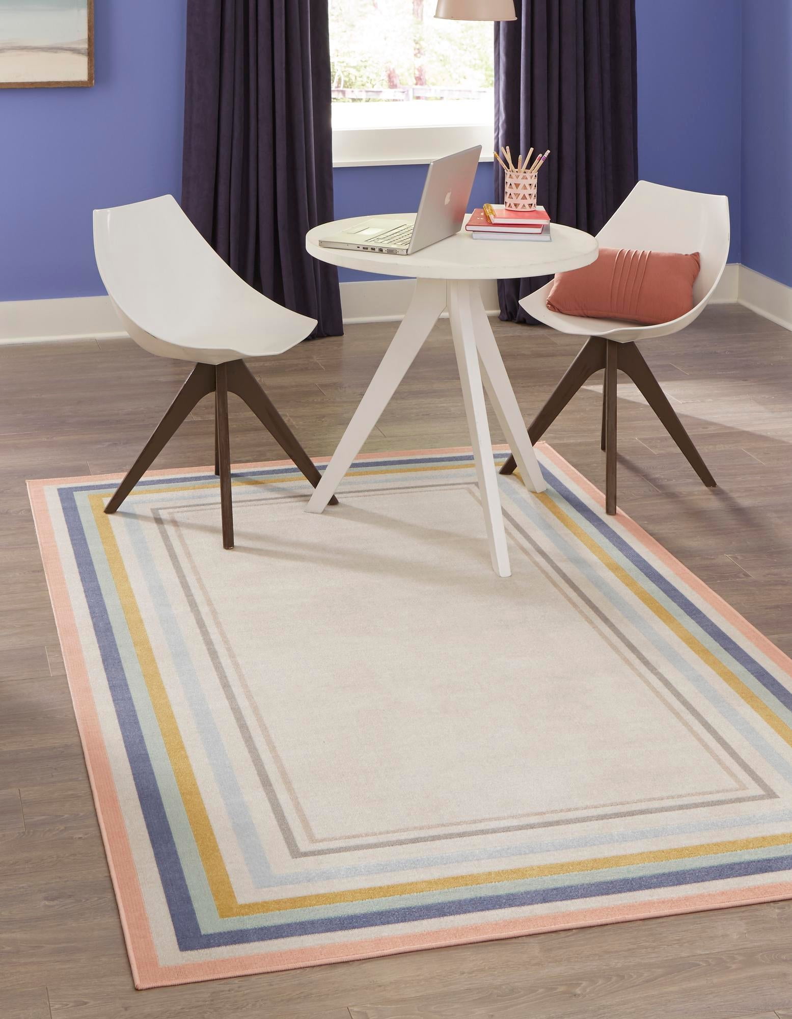 Rugs.com Lotus Collection Rug – 8' x 10' Multi Low Rug Perfect For ...