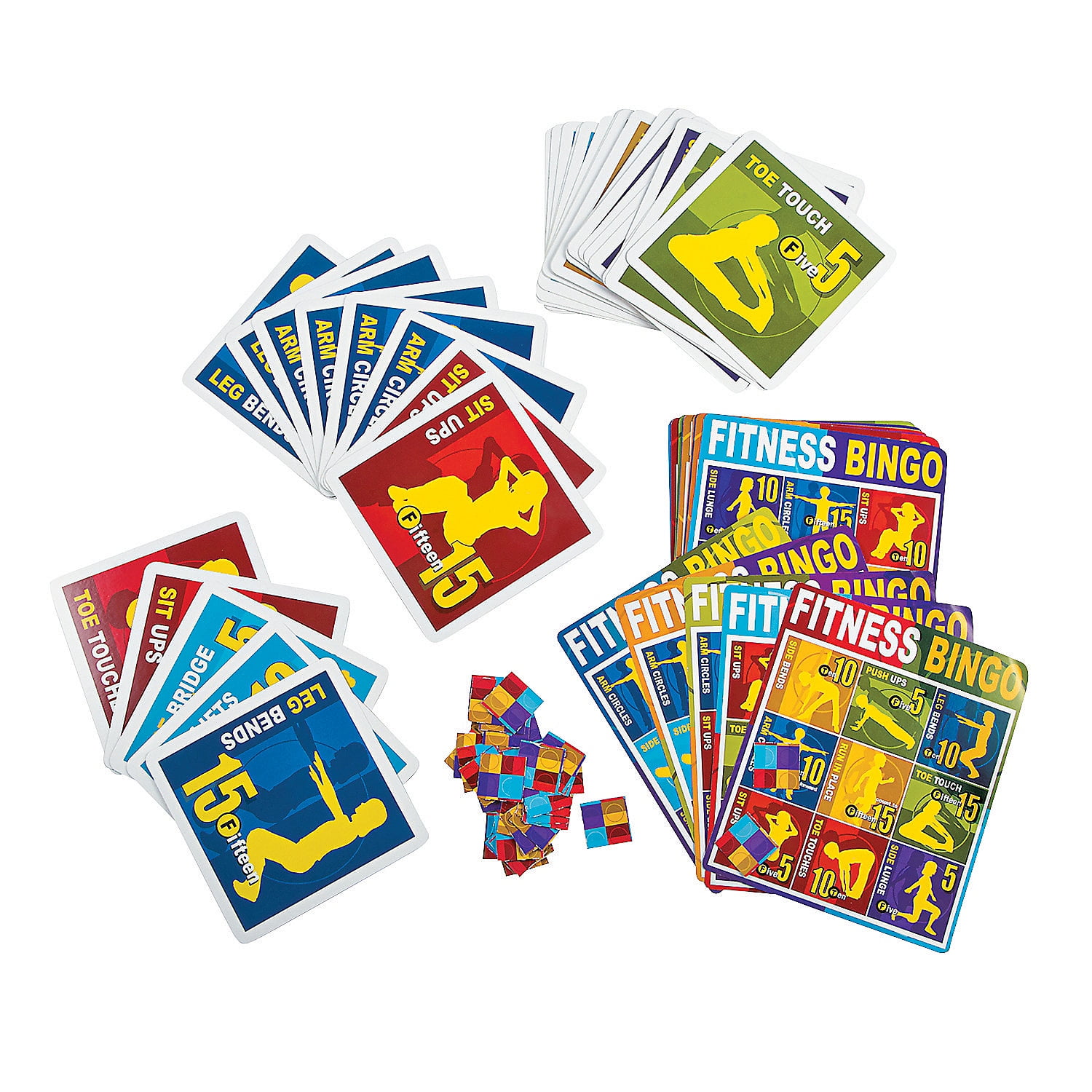 Fitness Bingo - Educational - 78 Pieces - Walmart.com