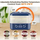 TNTANTS Food Dehydrator Machine, 6 BPA-Free Trays, 48H Timer, 95-176â ...