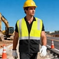 AYKRM 2 Pocket Mesh High Visibility Reflective Safety Vest for men ...